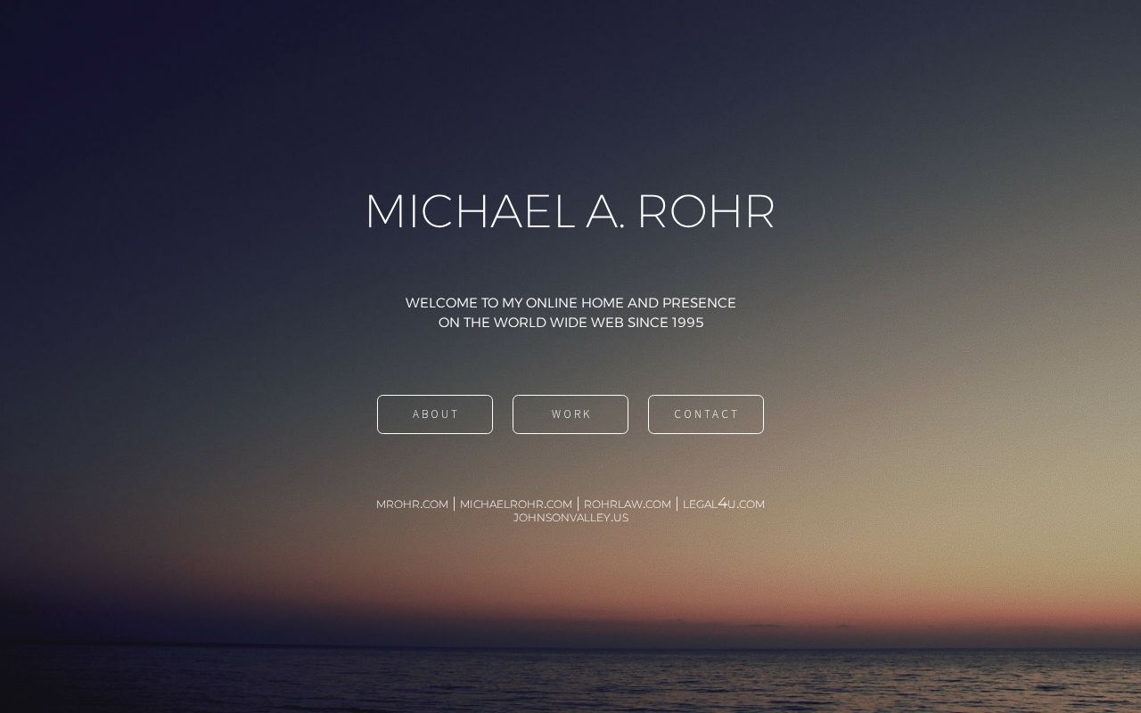 [ michaelrohr.com ] - Michael A. Rohr